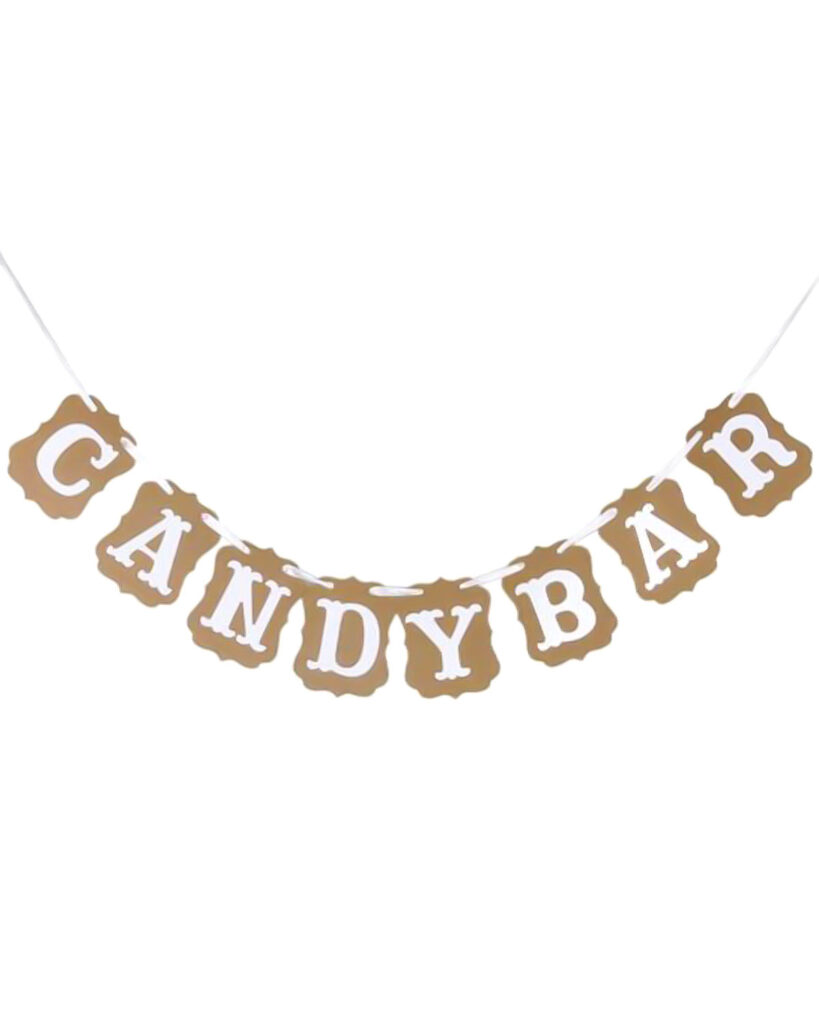 Candy bar skilt - slik buffet og candy bar til bryllup og dåb